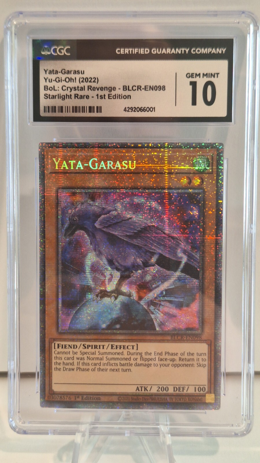 Yu-Gi-Oh! TCG Yata-Garasu Battles of Legend: Crystal Revenge BLCR-EN098 ...
