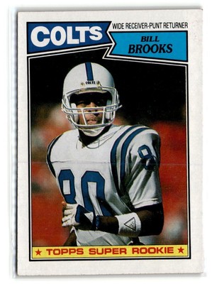 1987 Topps Football #378 Bill Brooks Rookie Indianapolis Colts | eBay