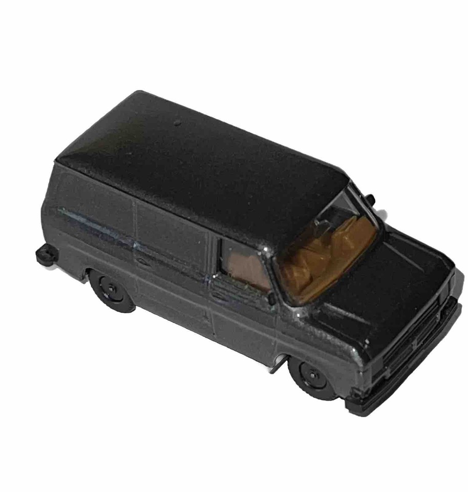 HO Scale Ford Transit Cargo Van • Herpa • 1:87 • Grey • Realistic ...