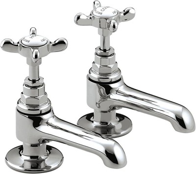 Chrome Basin Pillar Taps, Ceramic Disk Valve, Elegant Design, 1901 ...