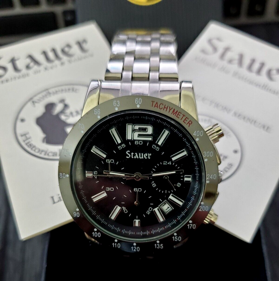 New In Box Stauer 38061 Jet Setter Chronograph Mens Watch | eBay