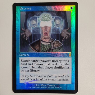 MTG FOIL Extract – Odyssey Card # 85/350 Magic Blue Rare English MP ...
