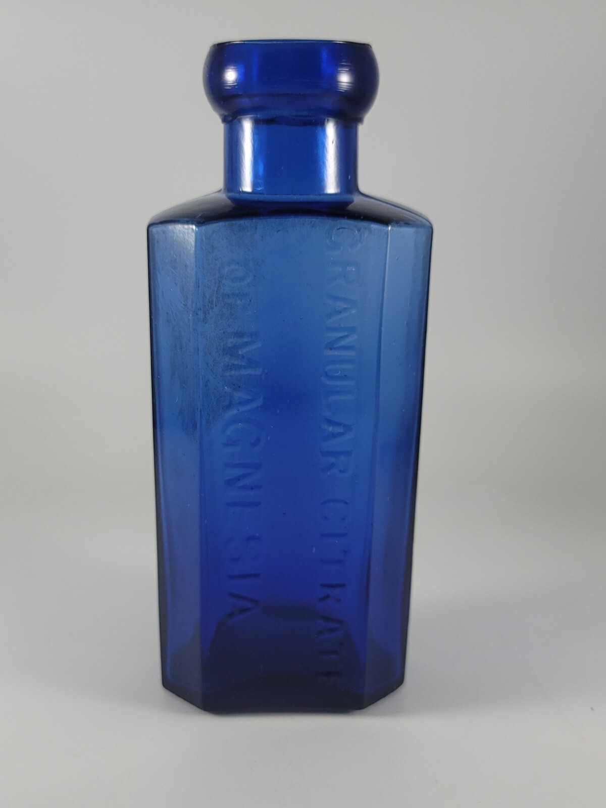 Cobalt Blue Granular Citrate Of Magnesia Pharmacy Bottle | eBay
