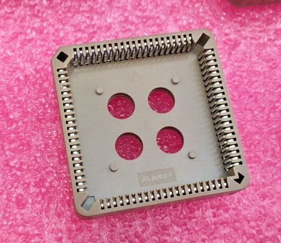 10pc PLCC Sockets 84 pins , through hole PCB mounting. AMP | eBay