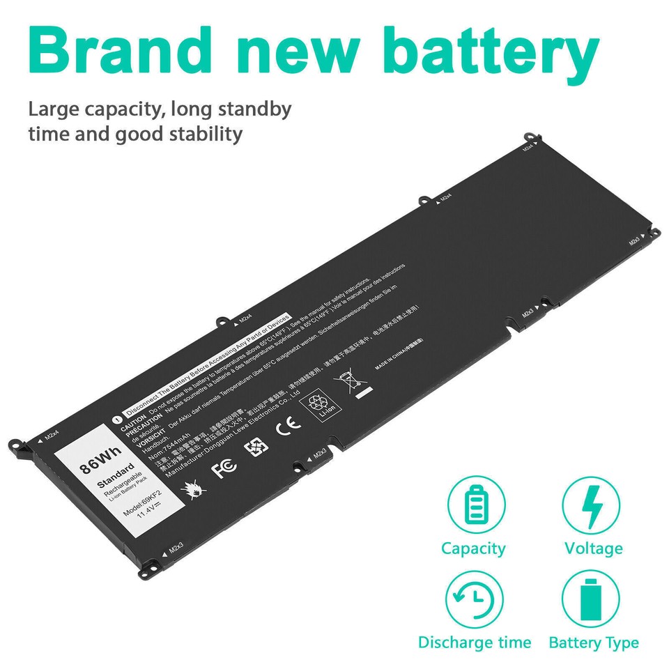86Wh 69KF2 Battery For Dell Alienware M15 M17 R3 XPS 15 9500 8FCTC ...