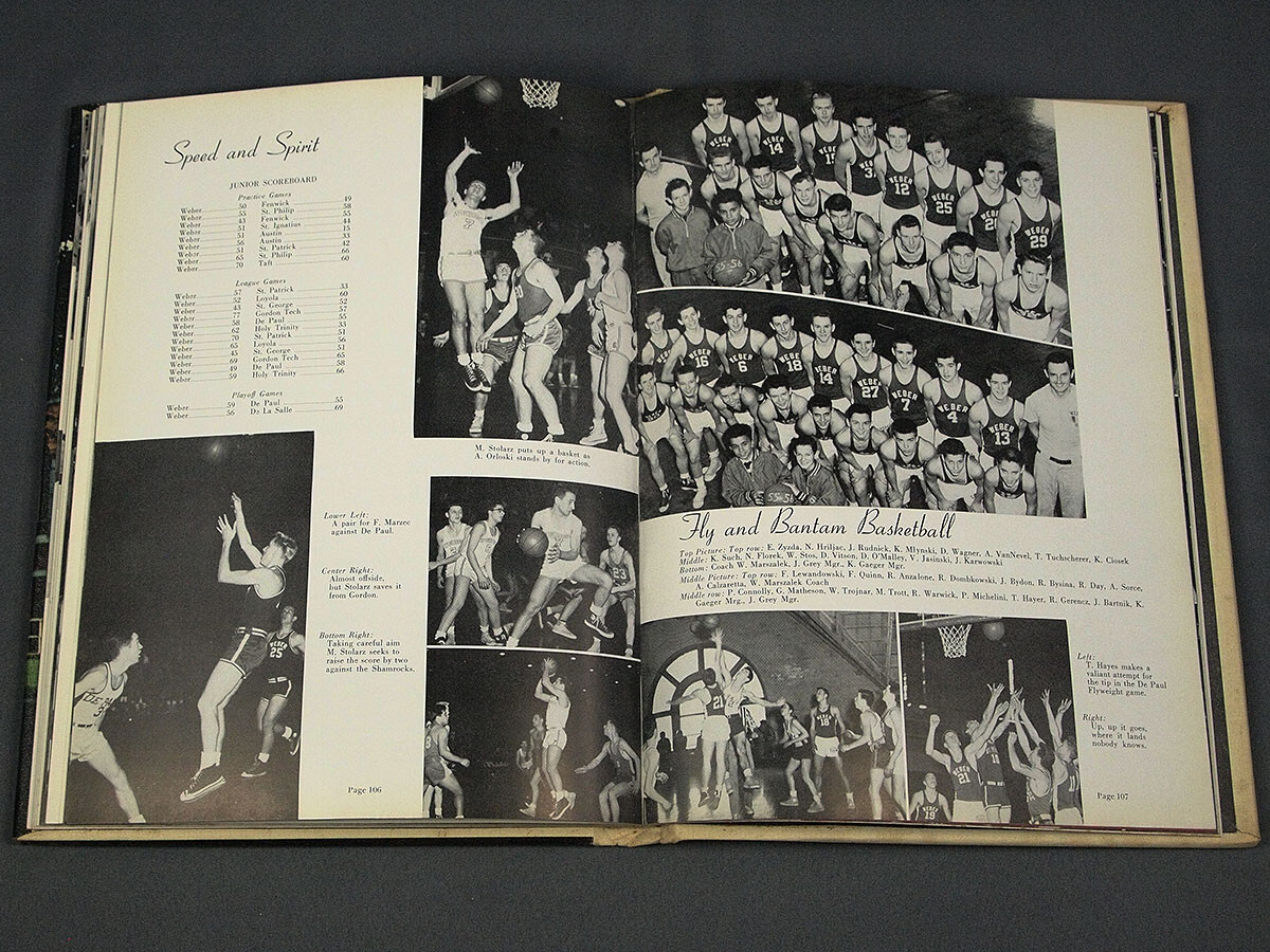 1956 Dolphin Yearbook Weber High School Chicago Illinois IL | eBay