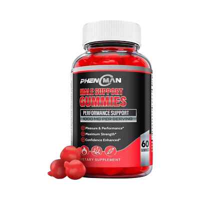 Phenoman Male Gummies - Phenoman Male Enhancement Support (60 Gummies ...