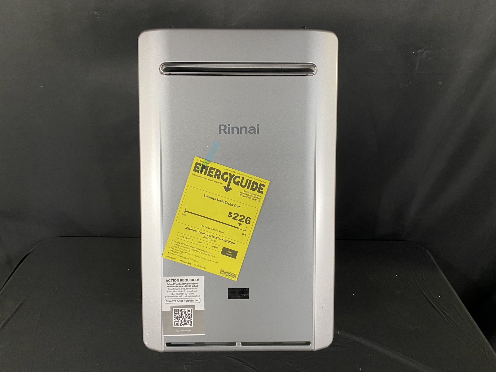 Rinnai RE180EN Tankless Water Heater RE Series 5.0 GPM at 60F Rise 0.82 ...