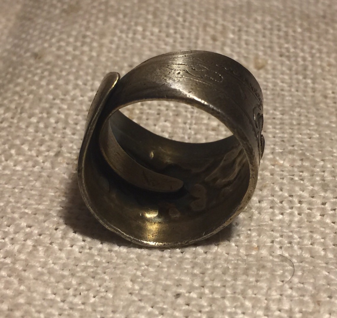 Chinese Antique Sterling Silver & Floral Enamel Ring Size 8 | eBay