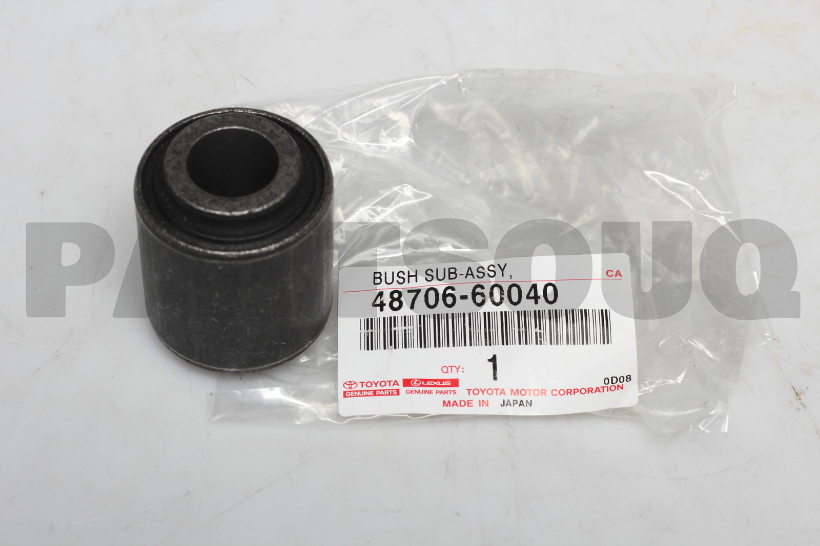 4870660040 Genuine Toyota BUSH SUB-ASSY, REAR LATERAL CONTROL ROD 48706 ...