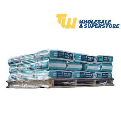 Post Mix 20Kg Pallet of 32 PostCrete Fencing Cement Concrete Fast Set ...