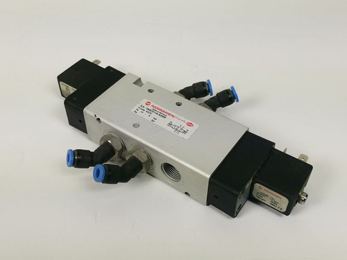 NORGREN V62C511A-A2000 Inline Valve Solenoid + 2 x NORGREN 13J 2802 ...