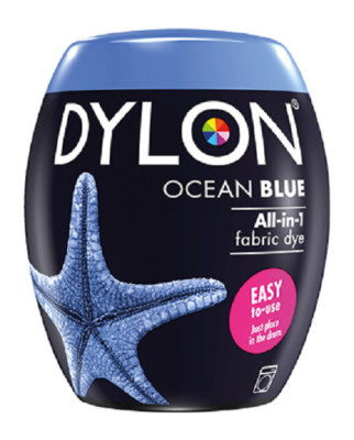 Dylon Ocean Blue 26 Machine Fabric Dye Pods Permanent Textile Cloth ...