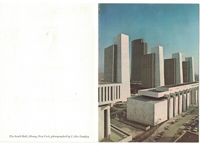 Governor Nelson A Rockefeller Christmas Card 1973 New York South Mall w ...