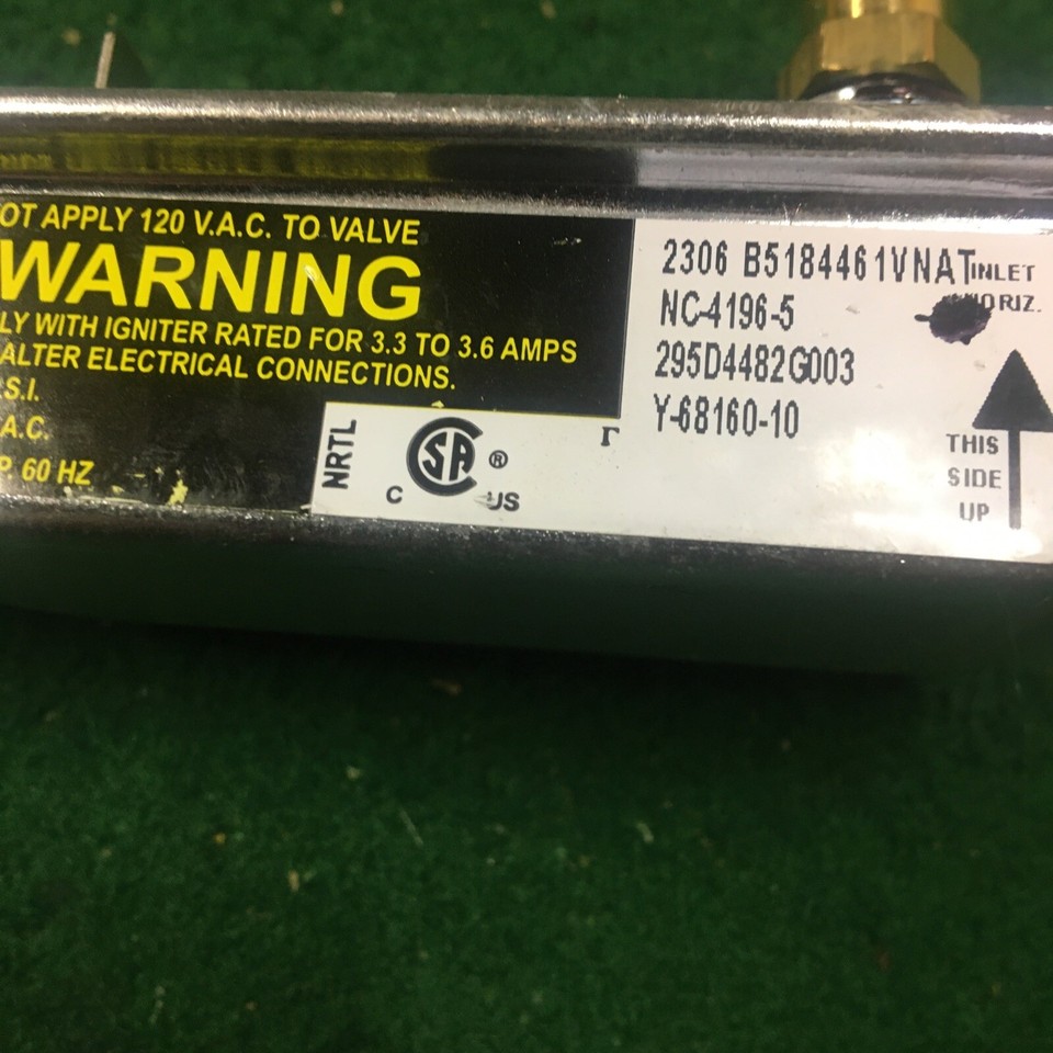 Gas Valve y-68160-10 NC-4196-5 for GE JGB530REK45S Regulator not ...