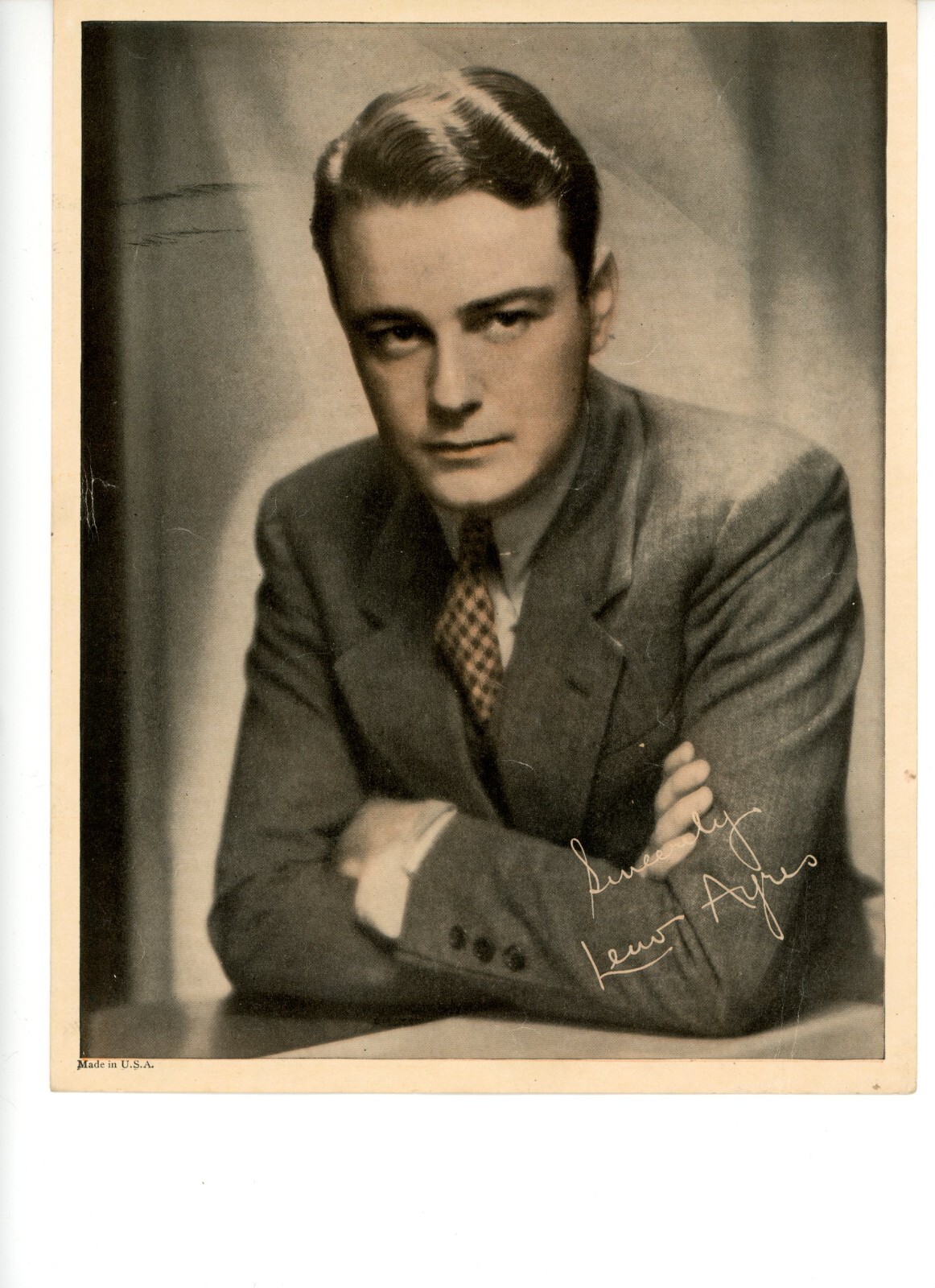 Vintage 8x10 Paper Fan Photo Actor Lew Ayres Dr. Kildare | eBay