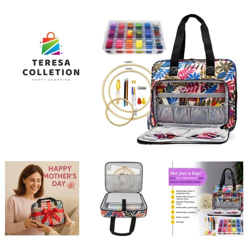 Creative Embroidery & Cross Stitch Kit - 99 Cotton Threads & More ...