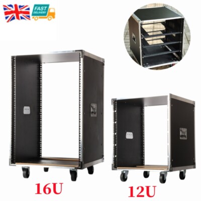12U/16U Universal Open Frame 19" Server Equipment Rack Cabinet AV ...