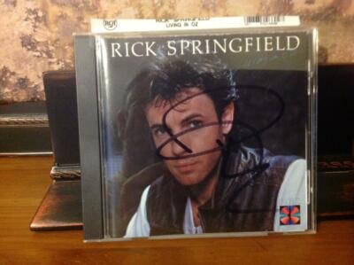 Hand Signed Autographed Living in Oz by Rick Springfield (CD, Oct-1990 ...