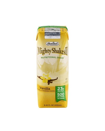NEW! Hormel MightyShakes II Nutritional Shake - Case of 27 (Vanilla ...