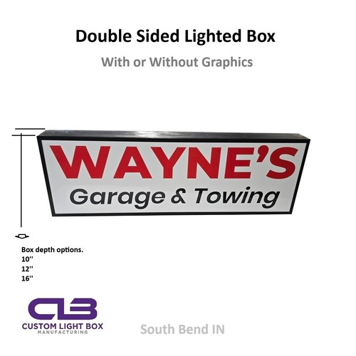 Double-Sided LED Lightbox Sign | Commercial Outdoor signs | 48x72x10 ...