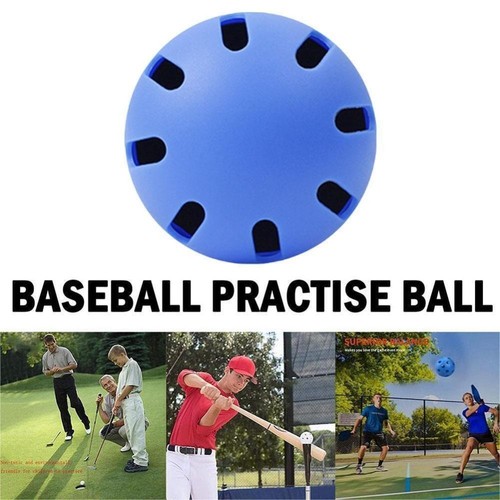 Blue Softball ABS Hole Ball Soft Baseballs Practice Balls | eBay Australia