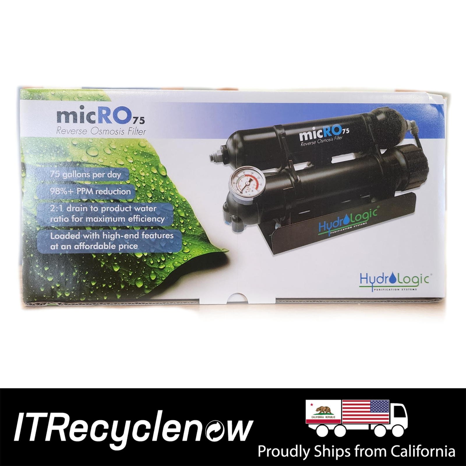 New Hydrologic MicRO 75 Reverse Osmosis Filter 75 GPD 98%+ PPM ...