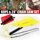 High Reach Limb Rope Chain Saw 24 Inch Branch Tree Cutter Trimmer ...