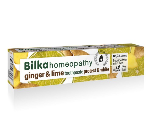 BILKA Homeopathy Ginger & Lime Toothpaste Vegan Natural- Menthol ...