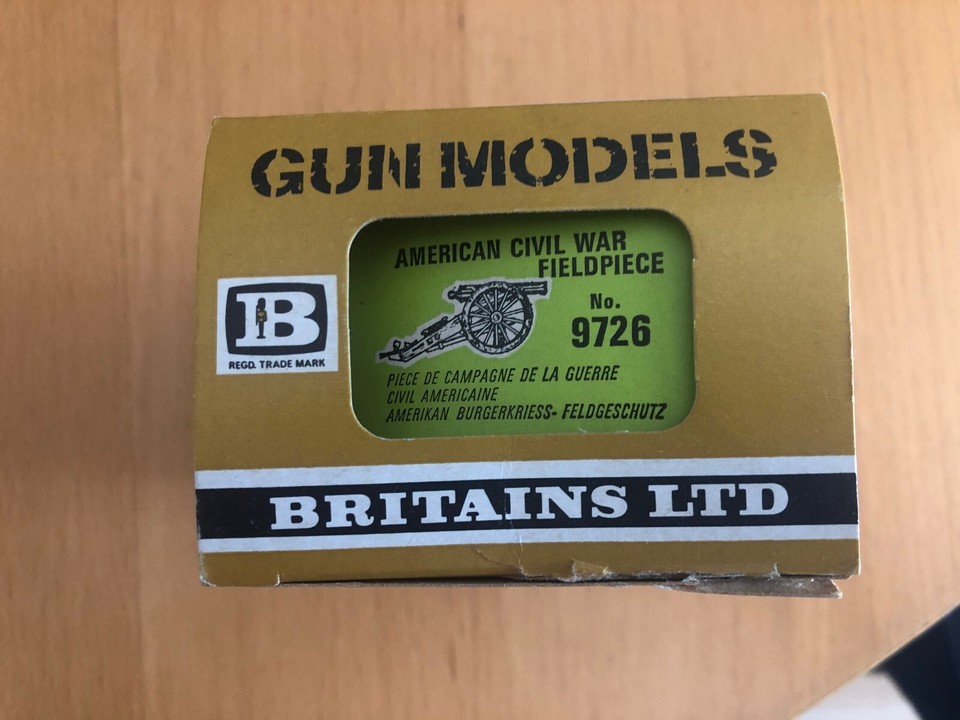Britains Ltd Gun Models American Civil War Fieldpiece 9726 | eBay