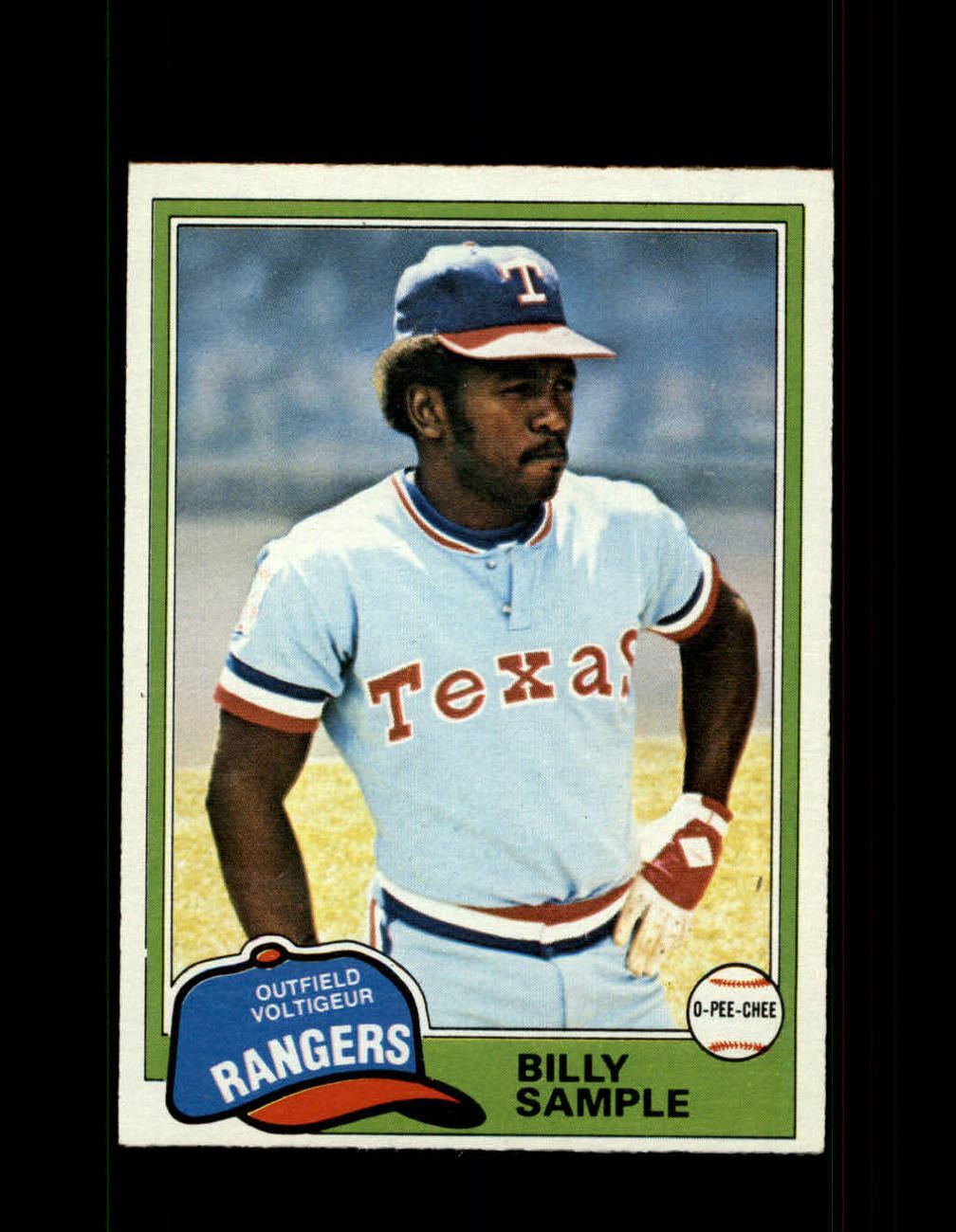 1981 BILLY SAMPLE OPC #283 O-PEE-CHEE RANGERS GRAY BACK *R3210 | eBay