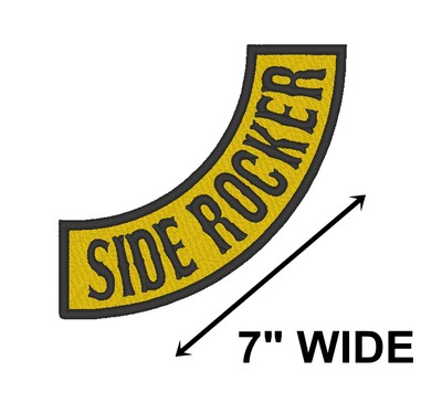 Custom Embroidered Side Rocker Vest Patch Motorcycle Biker Patch Club ...