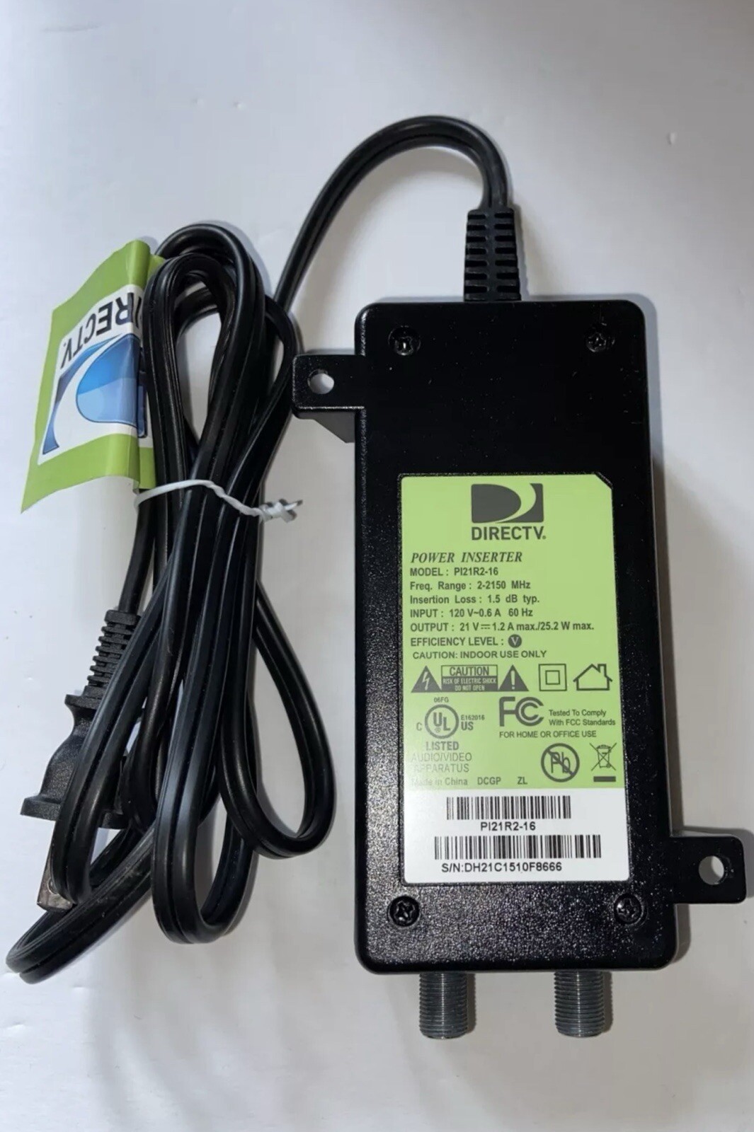 Directv OEM SWiM Power Inserter Supply PI21R2-16 SWM ODU 21V Output | eBay