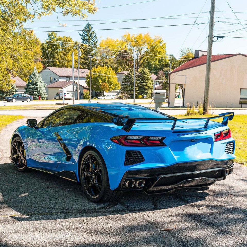 For 2020-2025 Corvette C8 Full Body Kits - Gloss Black | eBay