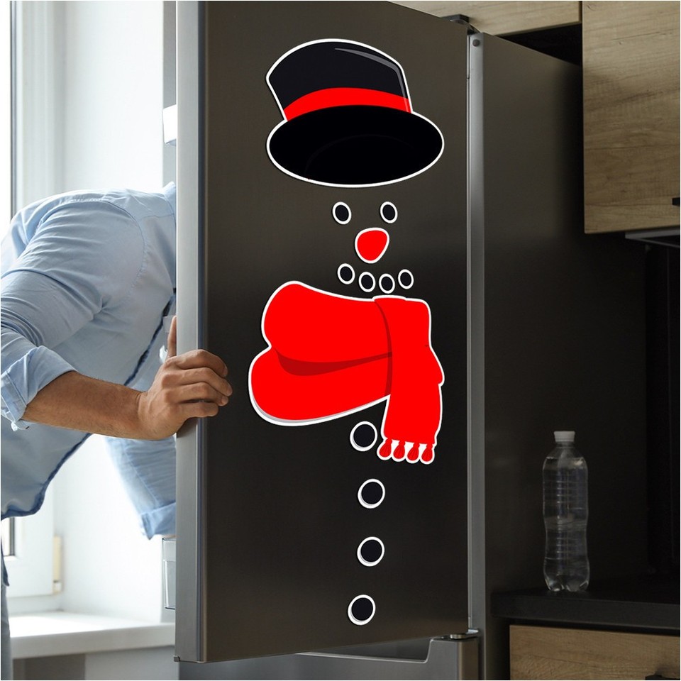 Refrigerator Magnet Decals Holiday Decoration Magnetic Stickers ...