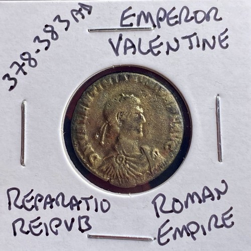 Genuine Ancient Roman Coin 378-383 AD Valentinianus II Kneeling Female ...