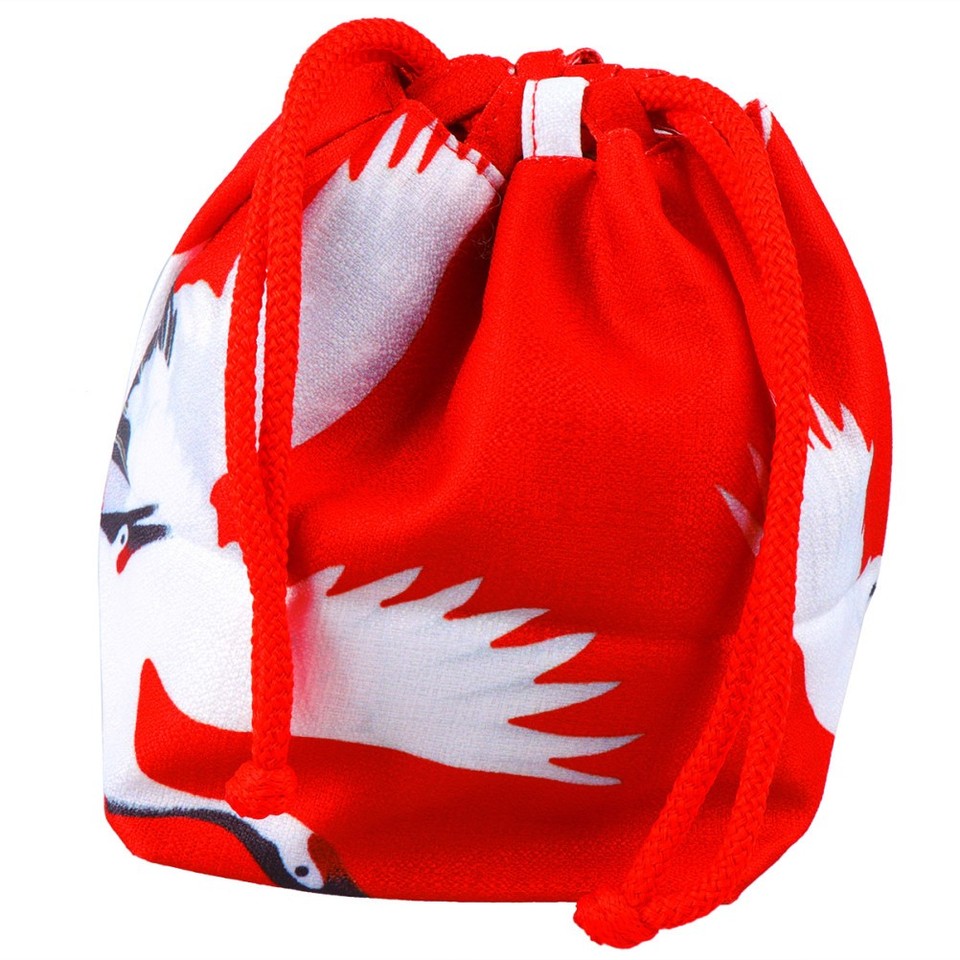 1 Pc Crane Pattern Japanese Style Drawstring Bag Portable | eBay Australia