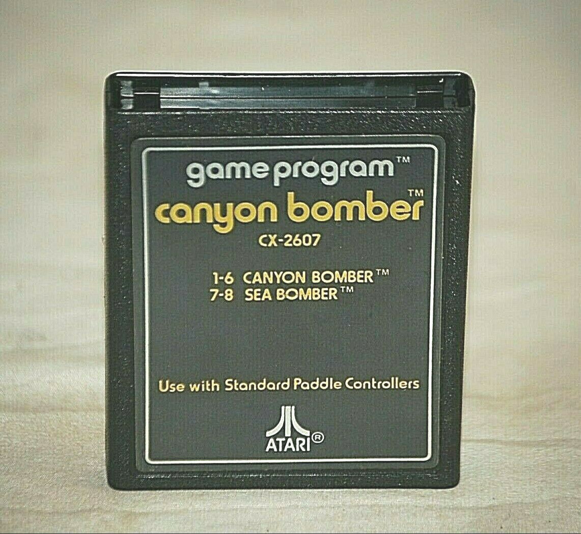 Atari 2600 Canyon Bomber Video GAME CARTRIDGE ONLY CX2607 Vintage 1978 ...