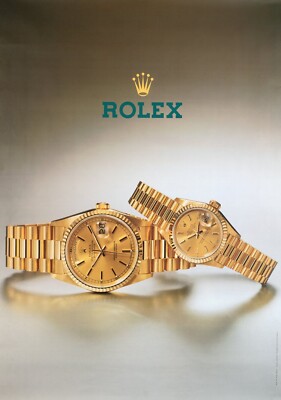ROLEX VINTAGE AD POSTER Classic Luxury Watch - 4x6 Glossy Printed Photo ...