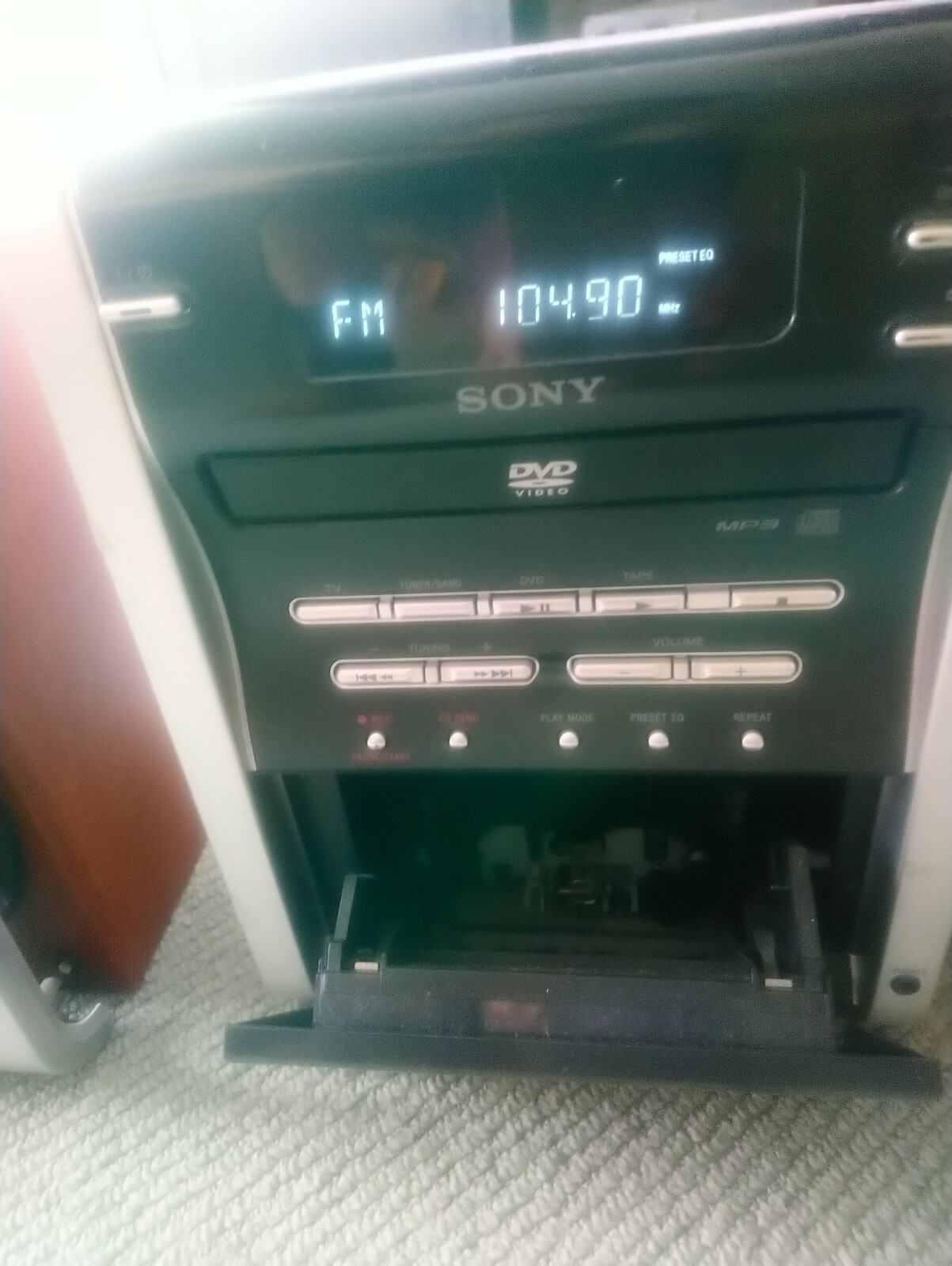 Sony Micro Hi-fi Component System CMT-DV2D DVD CD MP3 Tape Tuner Tv ...