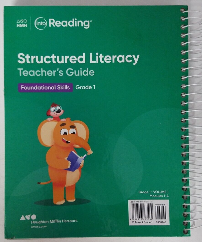 HMH into Reading Structured Literacy Teacher's Guide Grade 1 Volume 1 ...