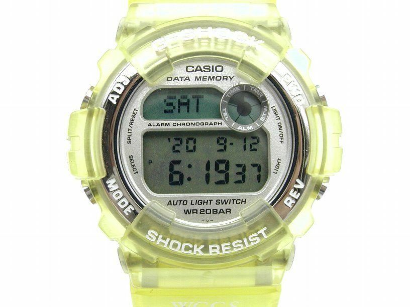 CASIO G-SHOCK WCCS Model DW-9600WC-9T Yellow Skelton CASIO G-SHOCK WCCS Model DW-9600WC-9T Yellow Skelton
