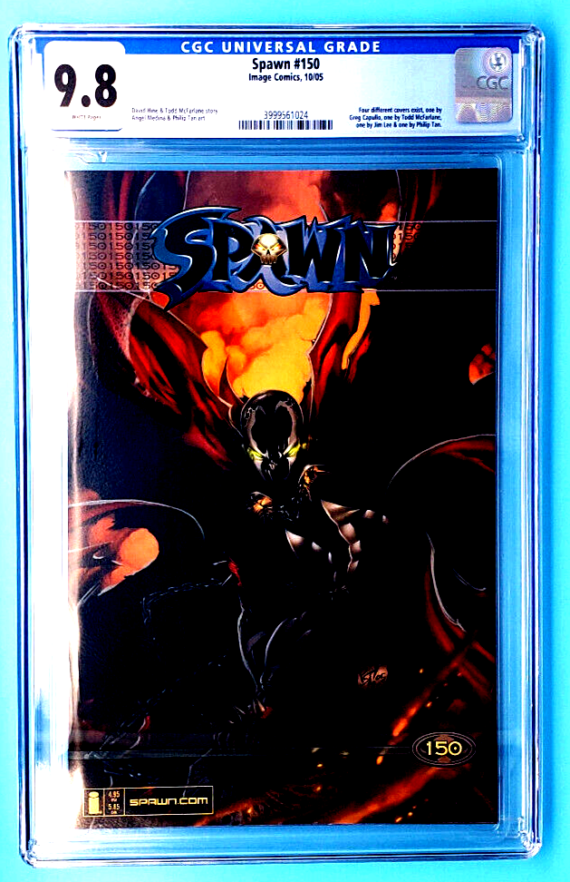 🩸SPAWN #150 CGC 9.8🩸TODD McFARLANE LOW PRINT RUN🩸IMAGE COMICS TAN COVER ...