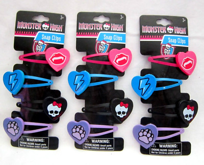 Monster High 12pc Character Heart Shaped Hair clips-Brand New!AR4S | eBay