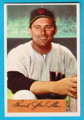 Frank Shea 1954 Bowman #104 Washington Senators | eBay