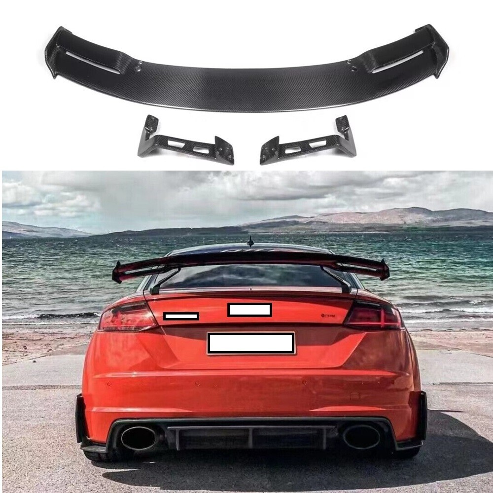 Carbon Fiber Car Rear Spoiler Wing For Audi TT TTS TTRS Coupe 15-20 | eBay