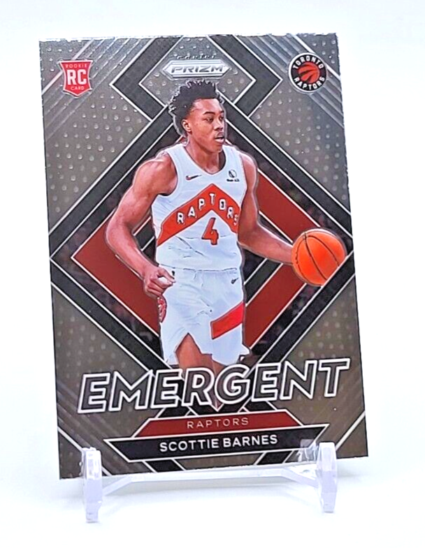 Scottie Barnes ROOKIE CARD "Emergent" 2021-22 Panini Prizm #13 Raptors ...