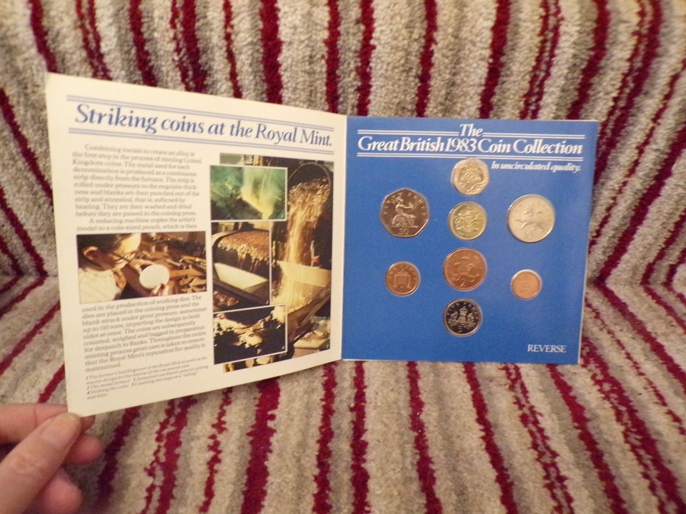 Royal Mint The Great British 1983 Coin Collection Uncirculated Quality ...