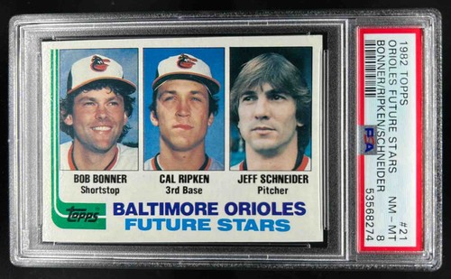 1982 Topps Orioles Future Stars Bonner Cal Ripken Jr Jeff Schneider RC ...