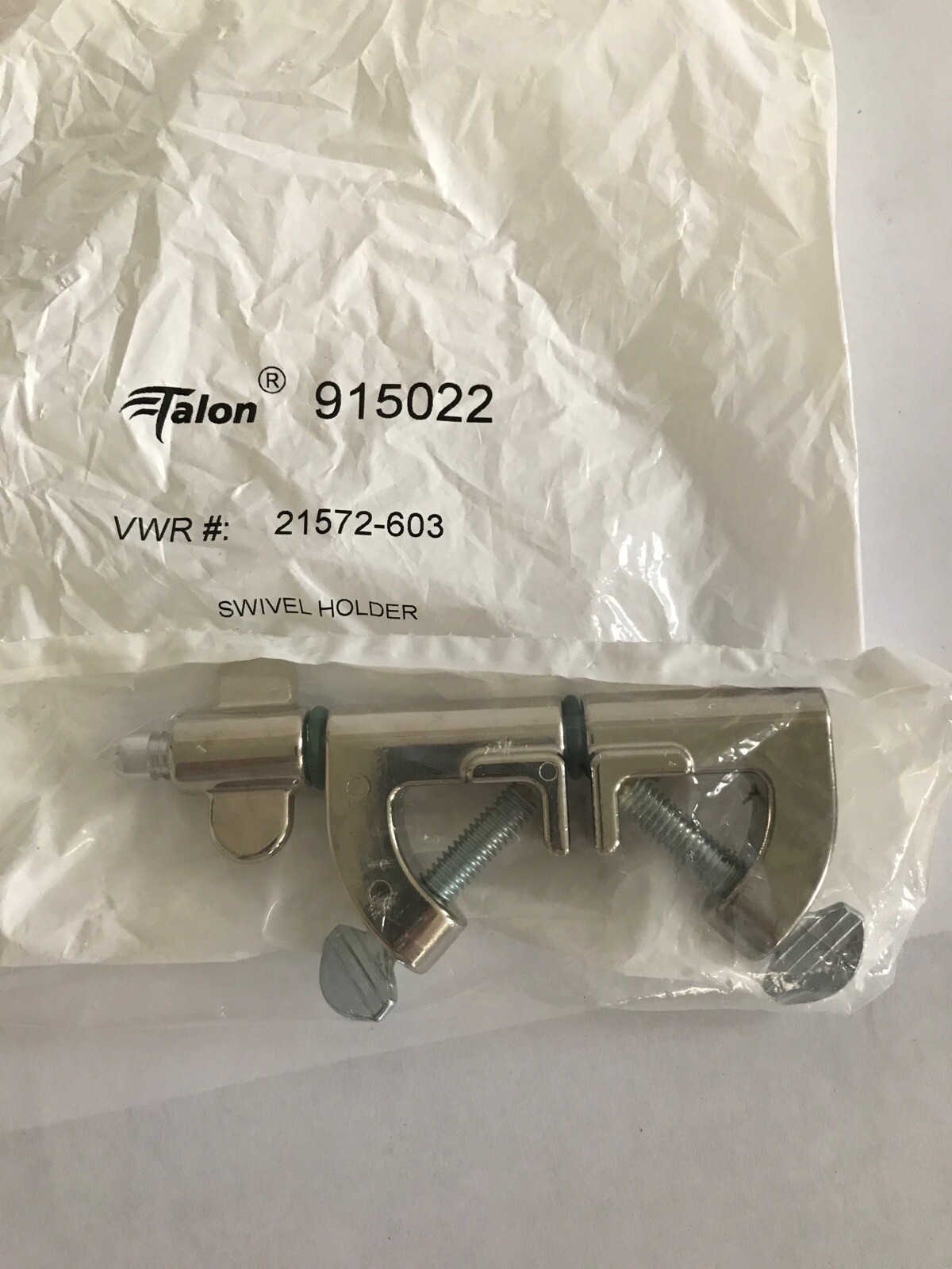 New VWR TALON Nickel-Plated Zinc Swivel Holder Clamp 3/4” Grip 21572 ...